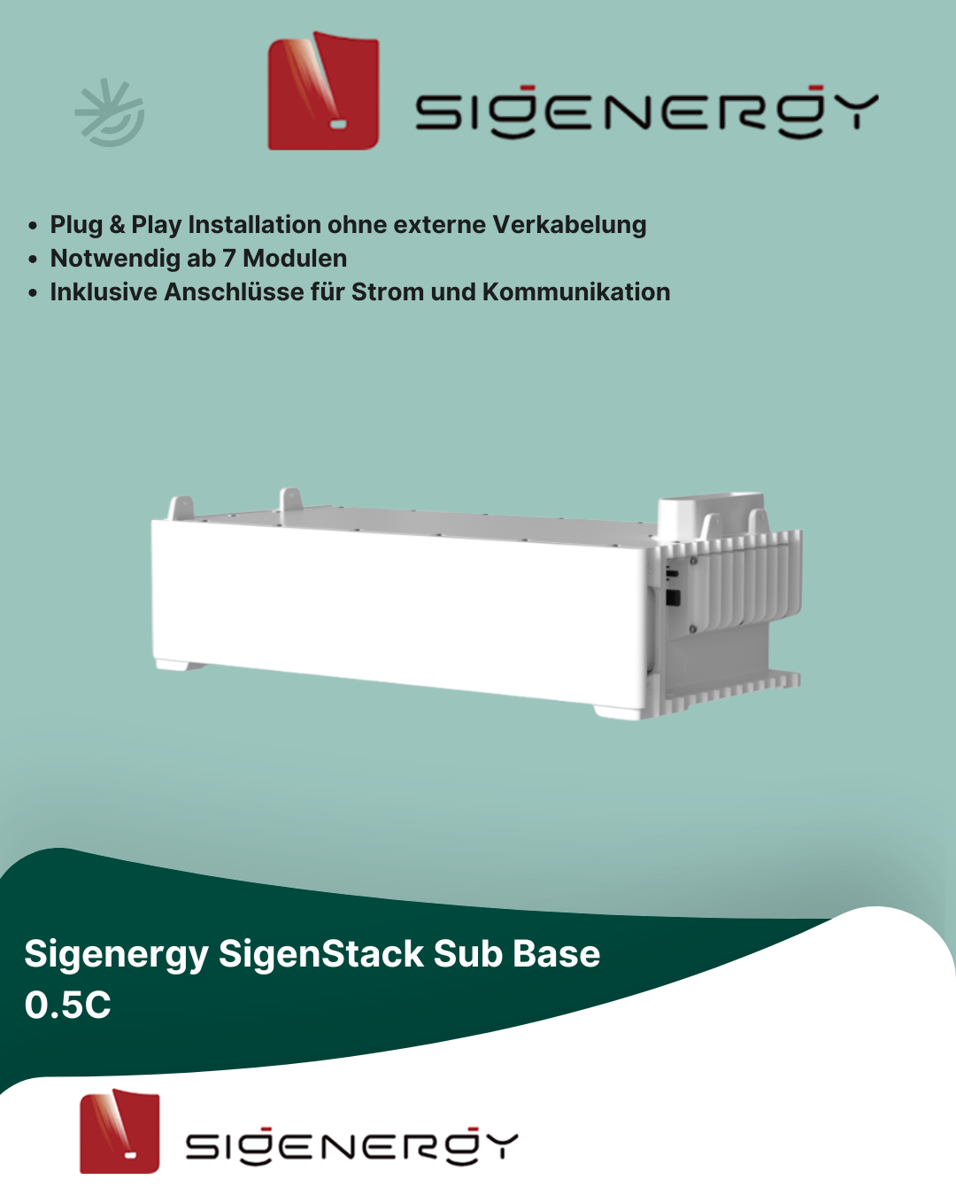Sigenergy SigenStack Battery 12 kWh (inkl. 19% MwSt.) – Solar Outlet